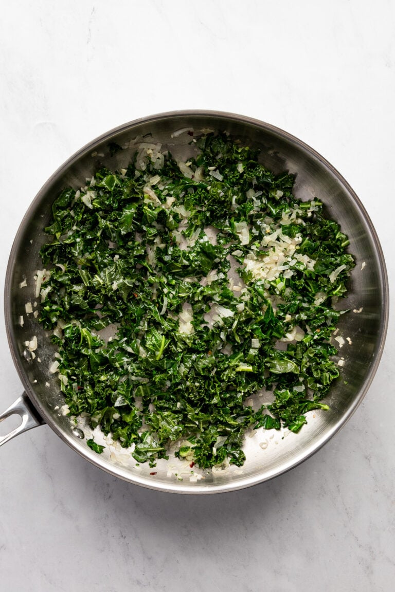 Kale and Goat Cheese Quiche
