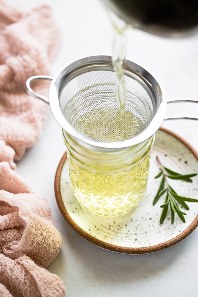 Fresh Rosemary Simple Syrup for Cocktails | Fork in the Kitchen