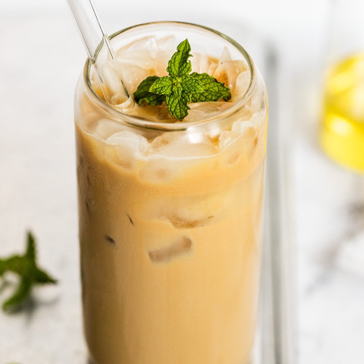 5-Minute Iced Mint Latte - Fork in the Kitchen