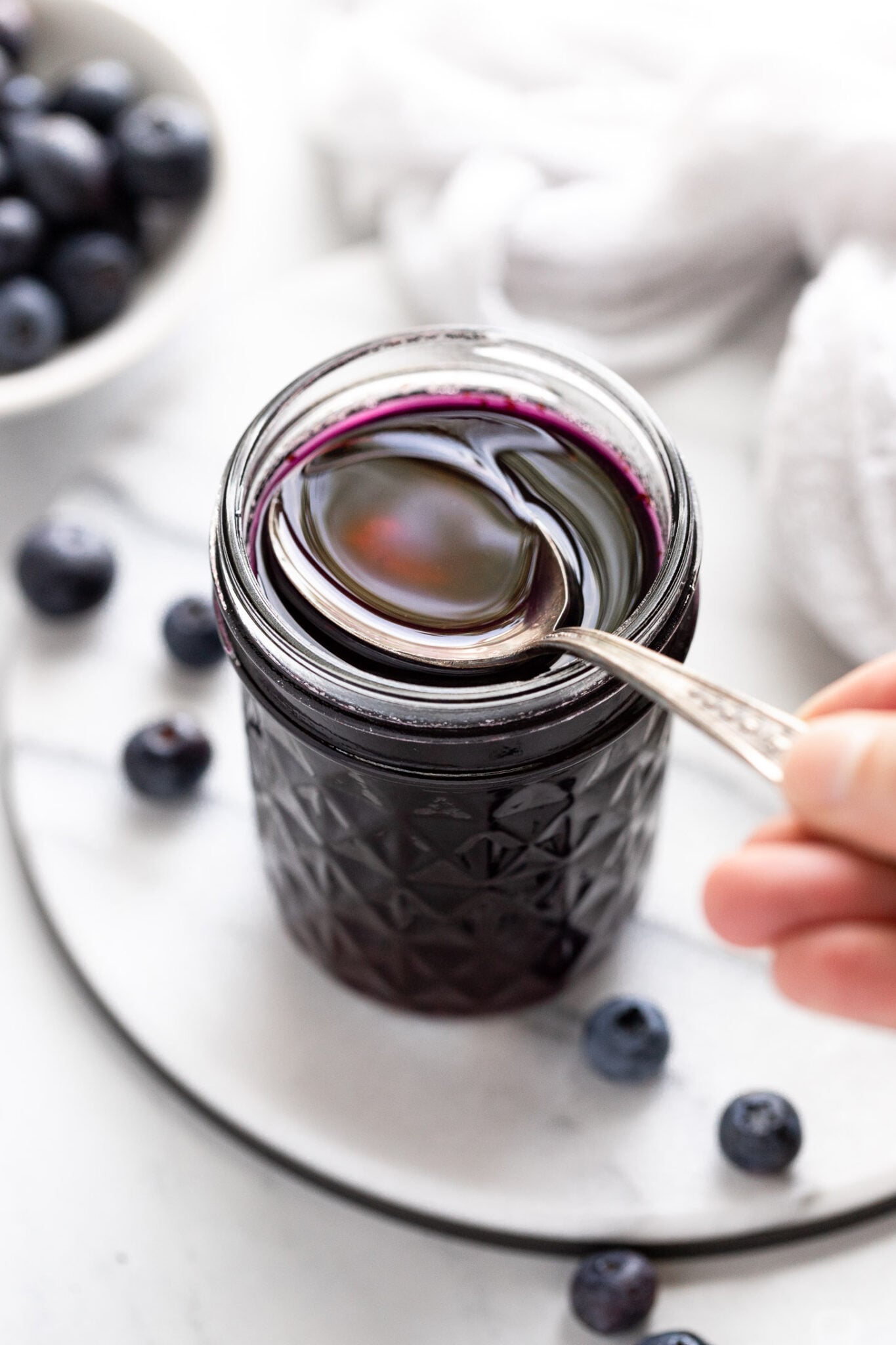 10-Minute Blueberry Simple Syrup