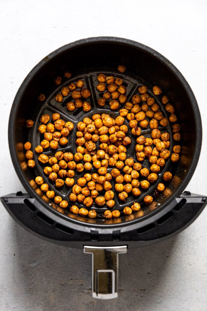 Air Fryer Roasted Crunchy Chickpea Snack