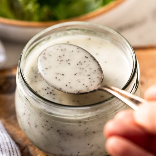 Blender Poppy Seed Dressing with Sweet Onion