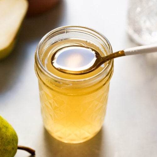 Fresh Pear Simple Syrup for Cocktails (and more!)