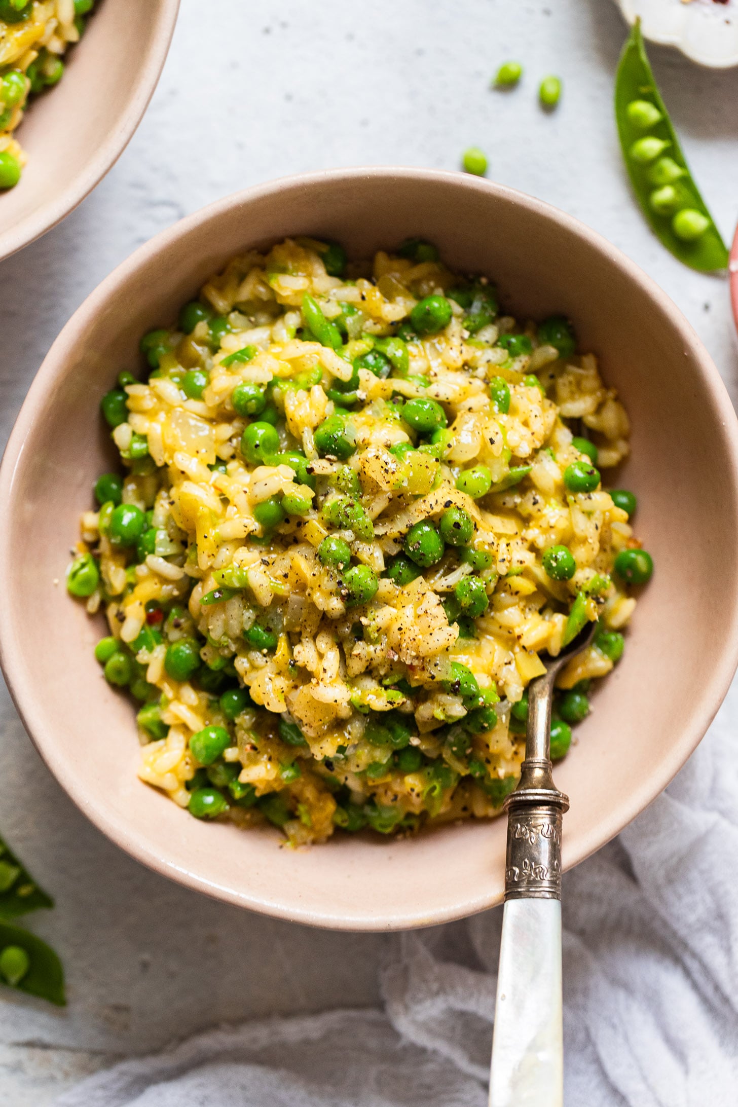 Bright Spring Pea Risotto with Leek and Lemon
