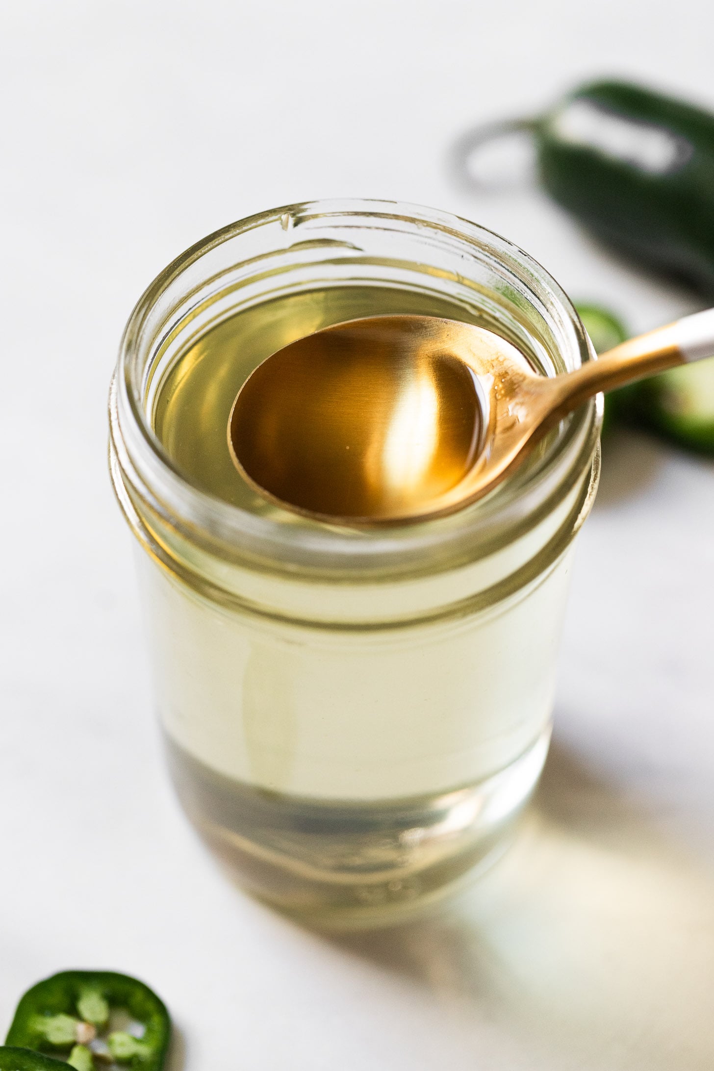 15-Minute Fresh Jalapeno Simple Syrup